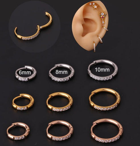 Glitter Sleepers (pair) – James Jewellery