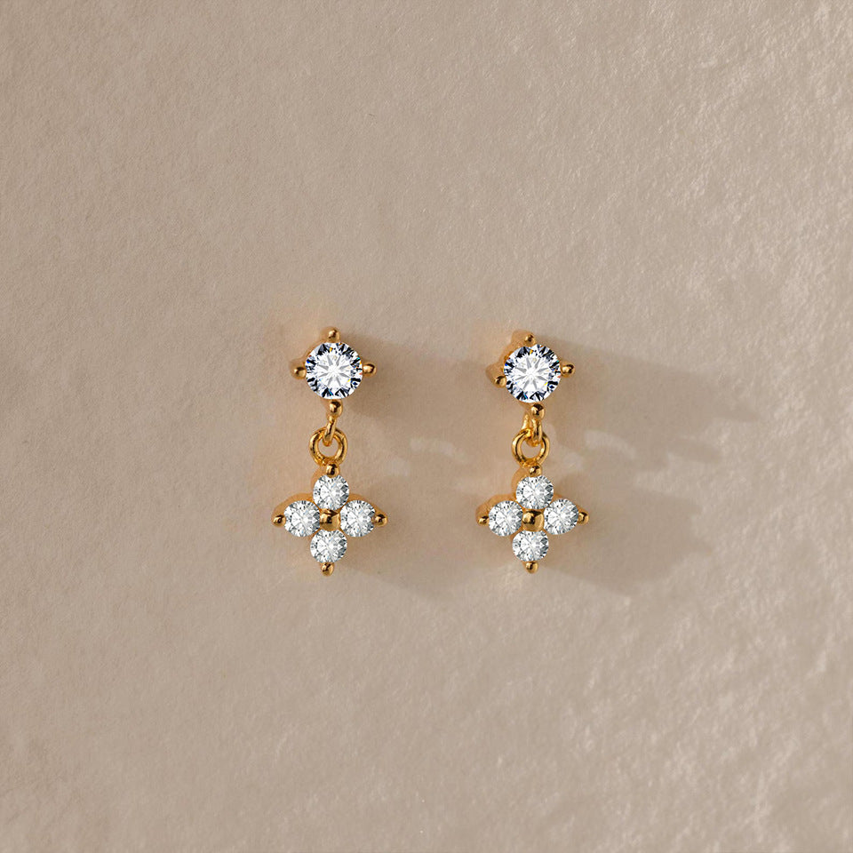 Clover Drop Studs – James Jewellery