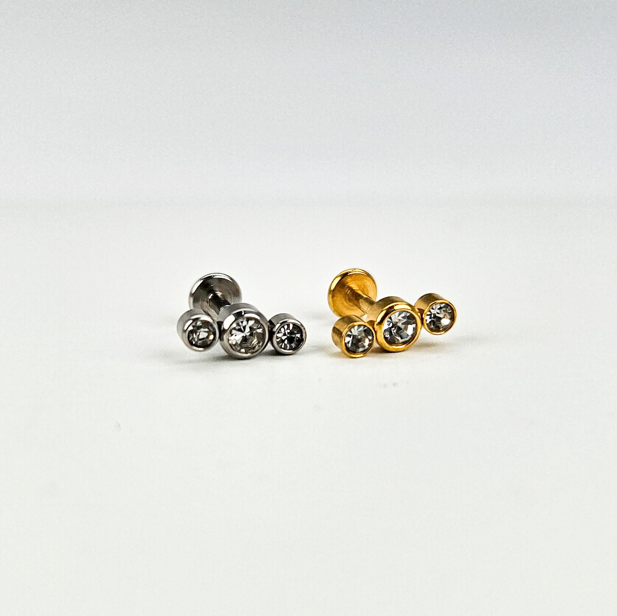 Three Sisters | Stainless Steel Flat Back Stud – James Jewellery