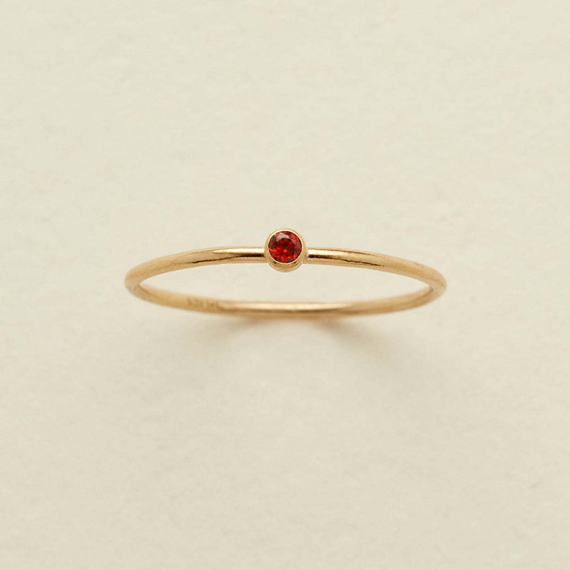 Gold Birthstone Stack Ring – James Jewellery