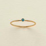Gold Birthstone Stack Ring – James Jewellery