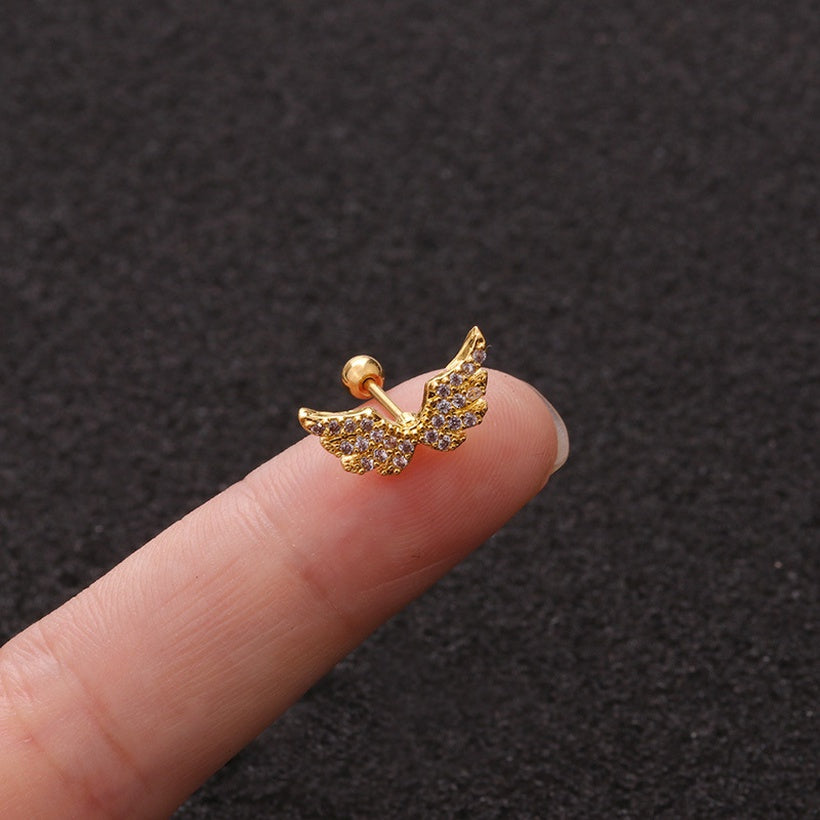 Angel Wing | Screw Ball Stud – James Jewellery